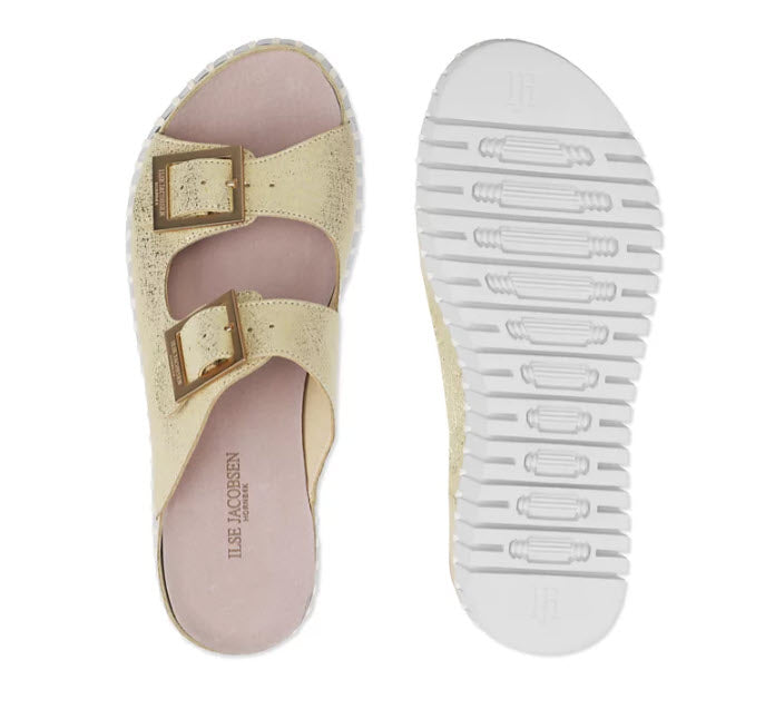 Tulip 1031 - The Mid Platform Dual Buckle Sandal in Platin – Shoes 'N' More